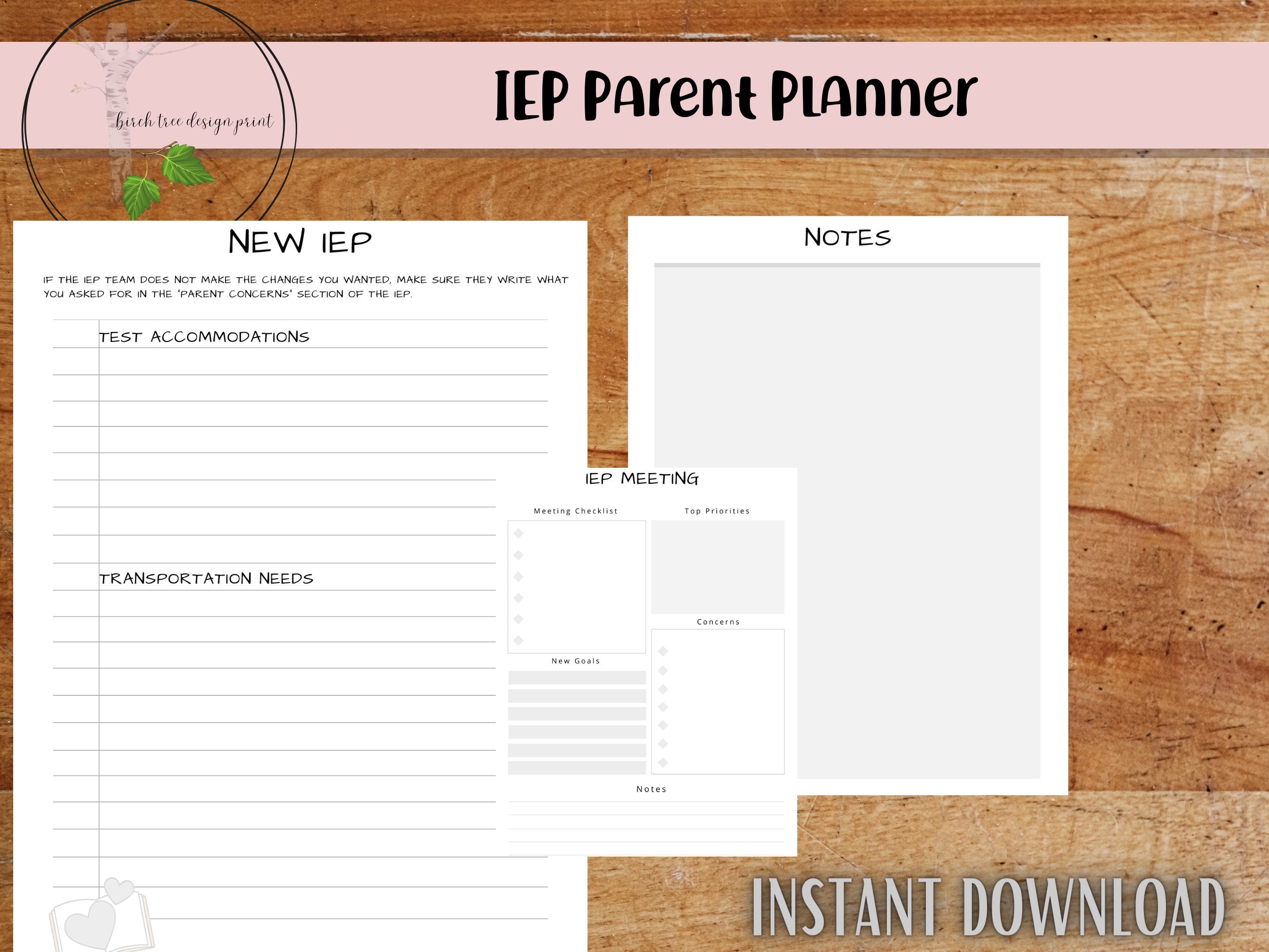 IEP Planner and Schedule Bundle - Individualized Educational Plan ...