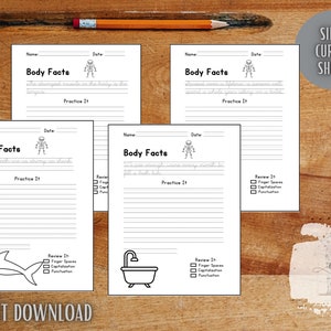 Cursive Penmanship and Handwriting Practice for Older Students | 8.5 X ...