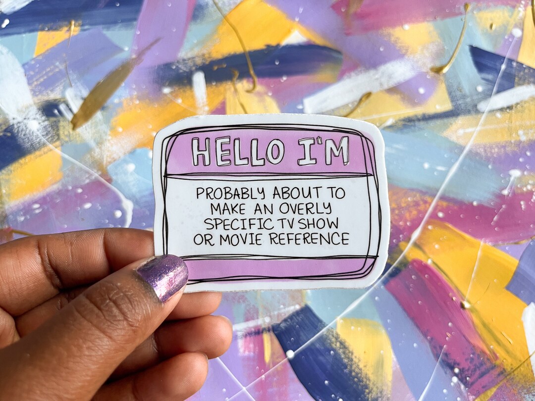 Sticker | Hello I’m Obsessed With Movies - Etsy