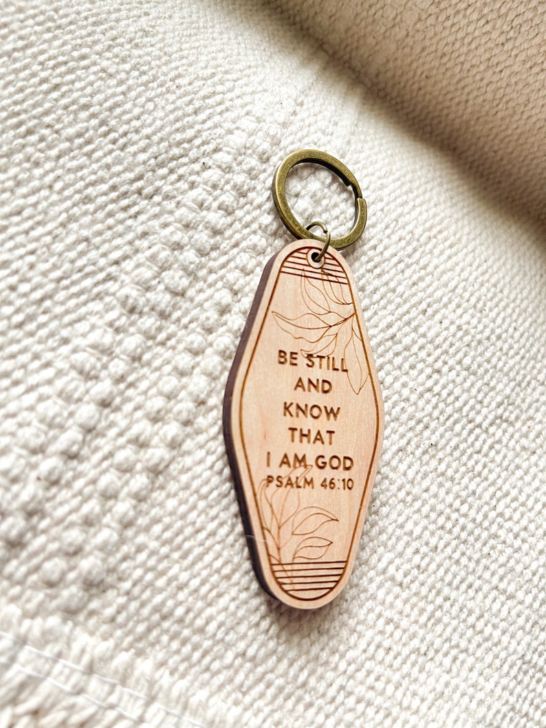 Be Still and Know Keychain Scripture Keychains Jesus - Etsy