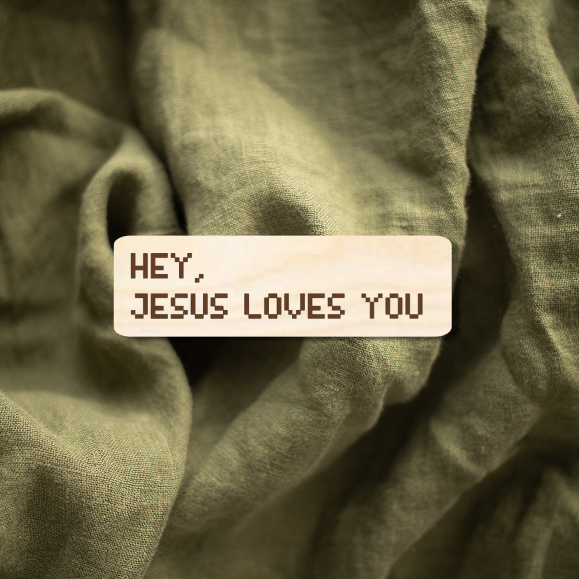 Jesus Loves You, Wooden Pin, Jesus Pin, Christian Pin, Christian Gifts ...