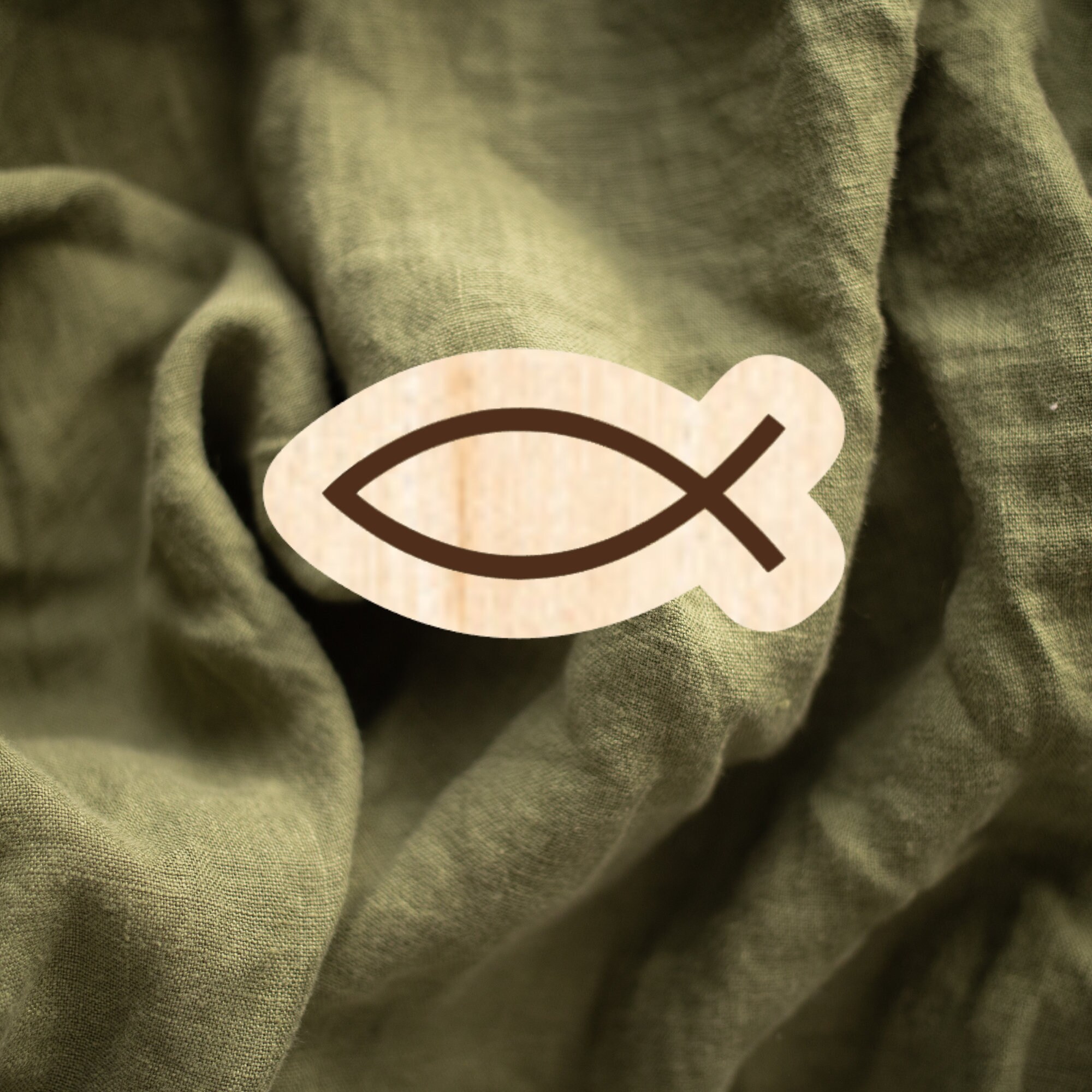 Jesus Fish, Ichthys Pin, Wooden Pin, Jesus Pin, Christian Pin ...