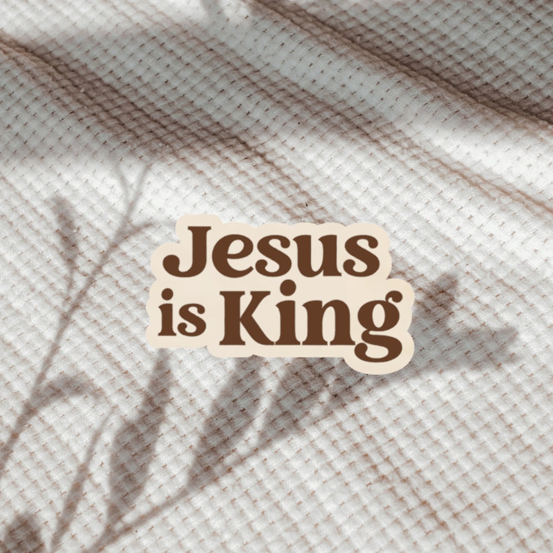 Jesus is King, Wooden Pin, Jesus Pin, Christian Pin, Christian Gifts ...