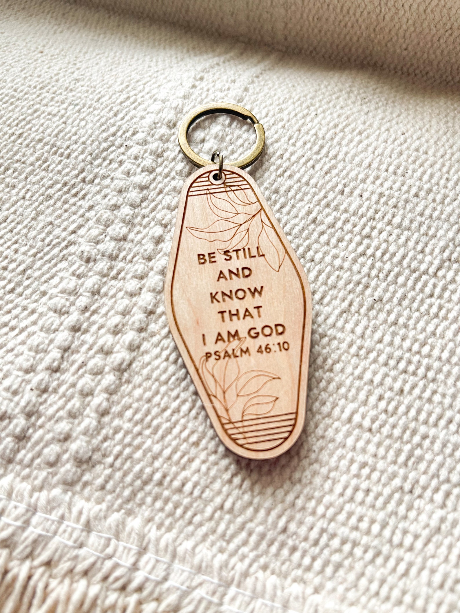 Be Still and Know Keychain Scripture Keychains Jesus - Etsy