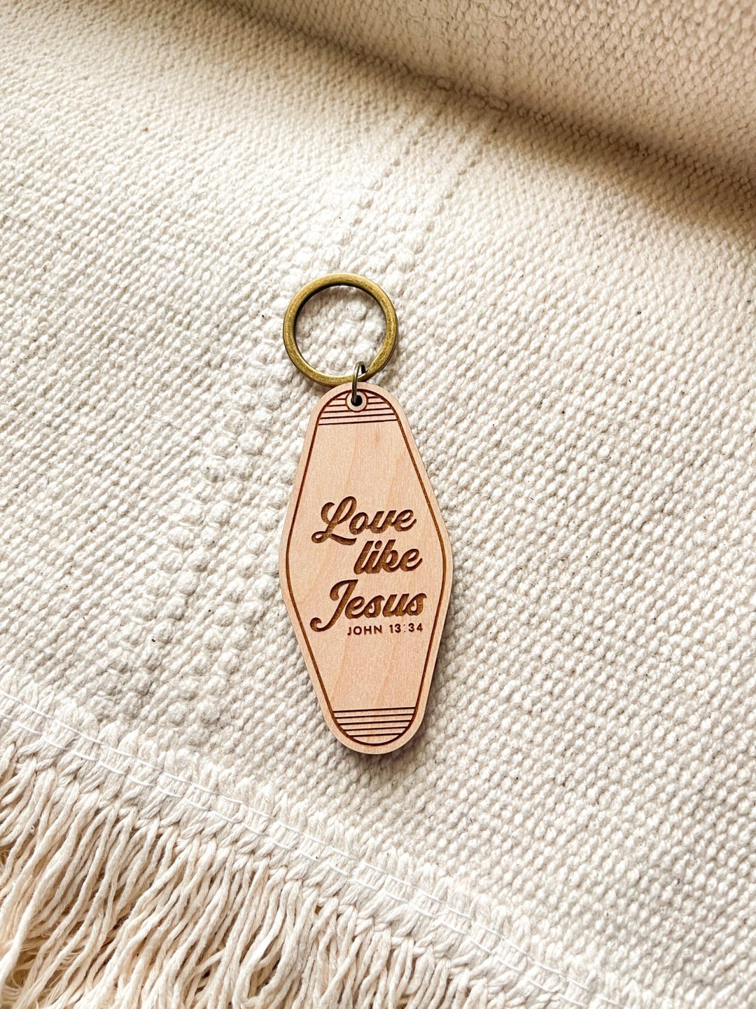 Love Like Jesus, Christian Motel Keychain, Christian Key Fob, Christian ...