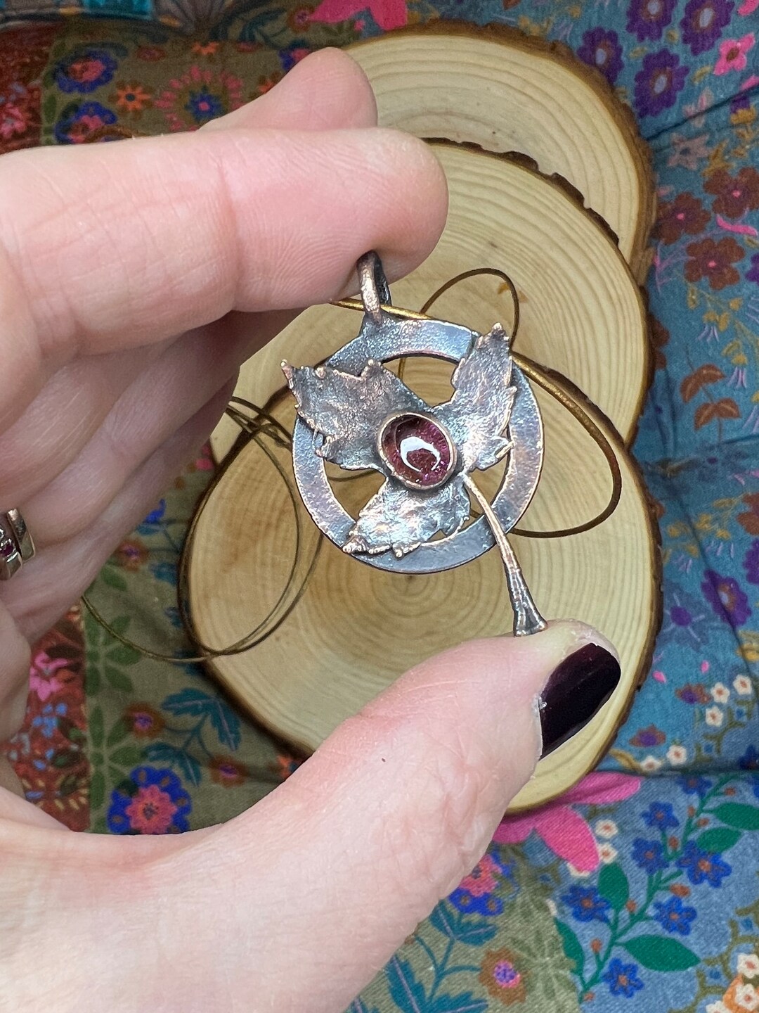 Mini Maple Leaf Electroformed Nature Pendant - Etsy