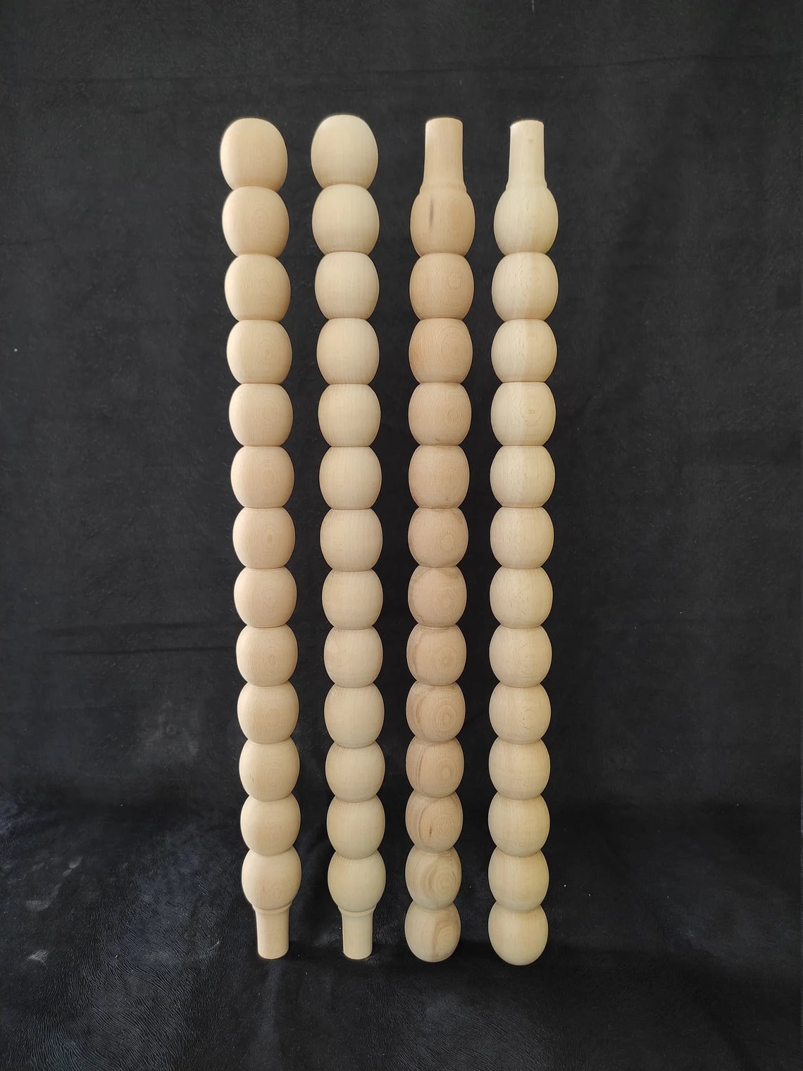 Round Modern Bead Wood Table Leg Farmhouse Furniture Leg - Etsy