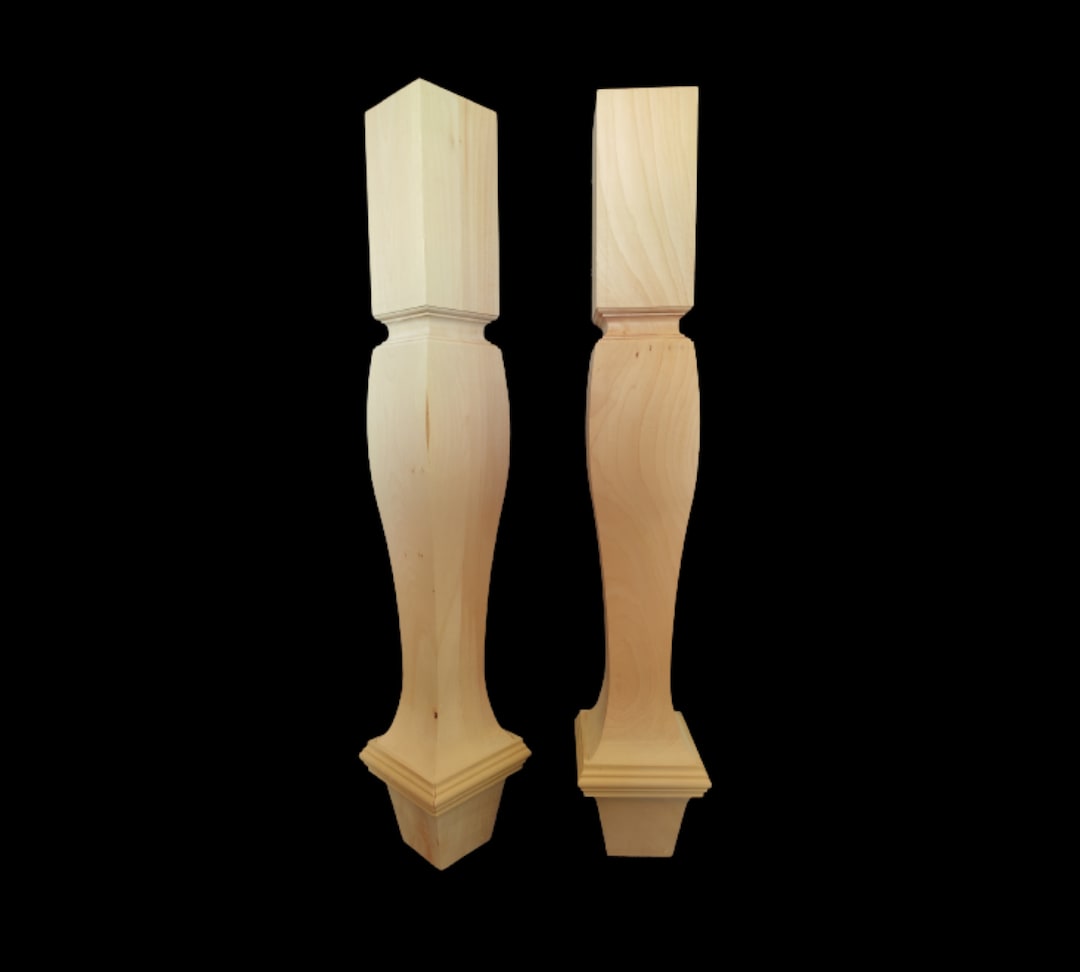 36 Inch Kitchen Island Legs Farmhouse Wood Table Legs Dinner Table Legs ...