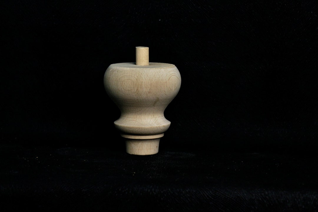 Farmhouse Couch Unfinished Ottoman Woodturning Leg Feet for Decoration ...