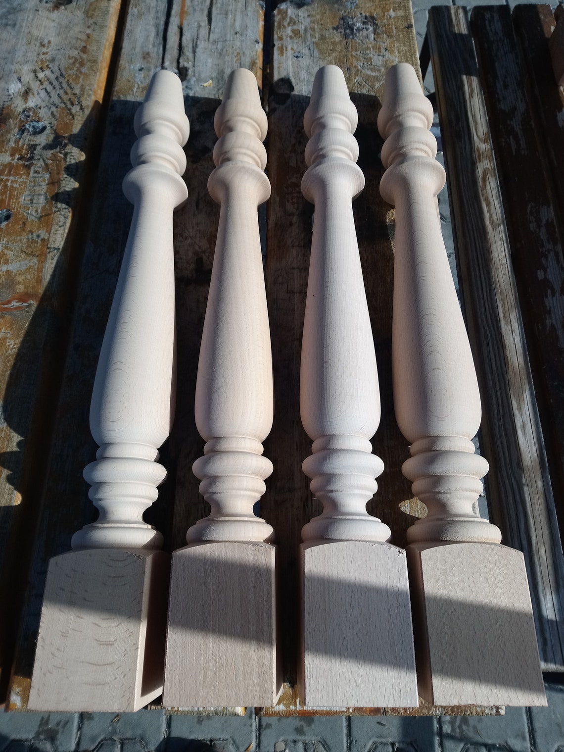 Farmhouse Wood Table Legs Kitchen Island Legs Dinner Table | Etsy