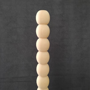 Round Modern Bead Wood Table Leg, Farmhouse Furniture Leg, Cottage ...