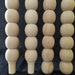 Round Modern Bead Wood Table Leg, Farmhouse Furniture Leg, Cottage ...