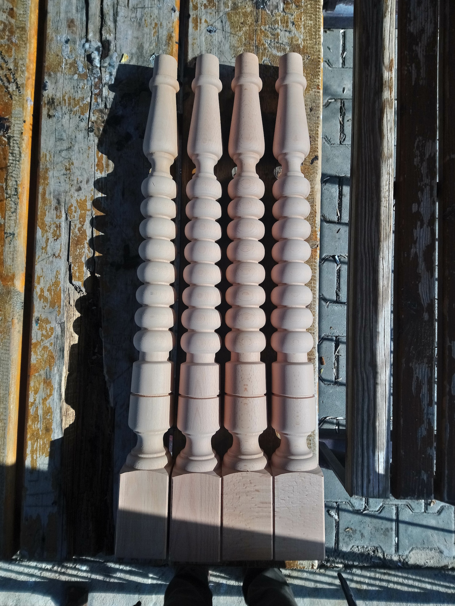 Farmhouse Wood Table Legs Kitchen Island Legs Dinner Table Legs Mid ...