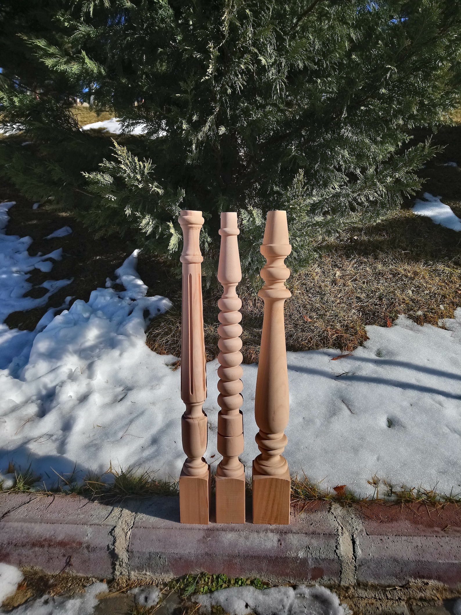 Farmhouse Wood Table Legs Kitchen Island Legs Dinner Table Legs Mid ...