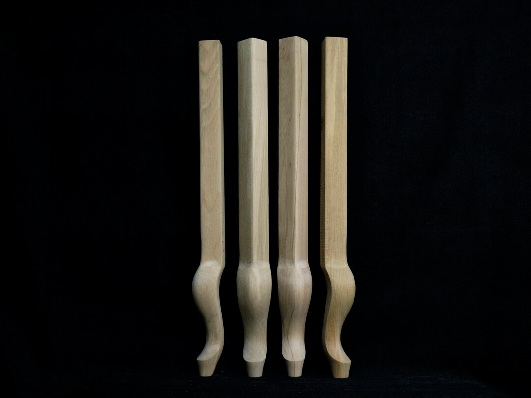 Set of 4 Kitchen Wood Table Legs Minimalist Style Legs Wood Bench Legs ...