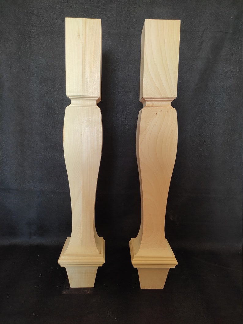 36 Inch Kitchen Island Legs Farmhouse Wood Table Legs Dinner - Etsy