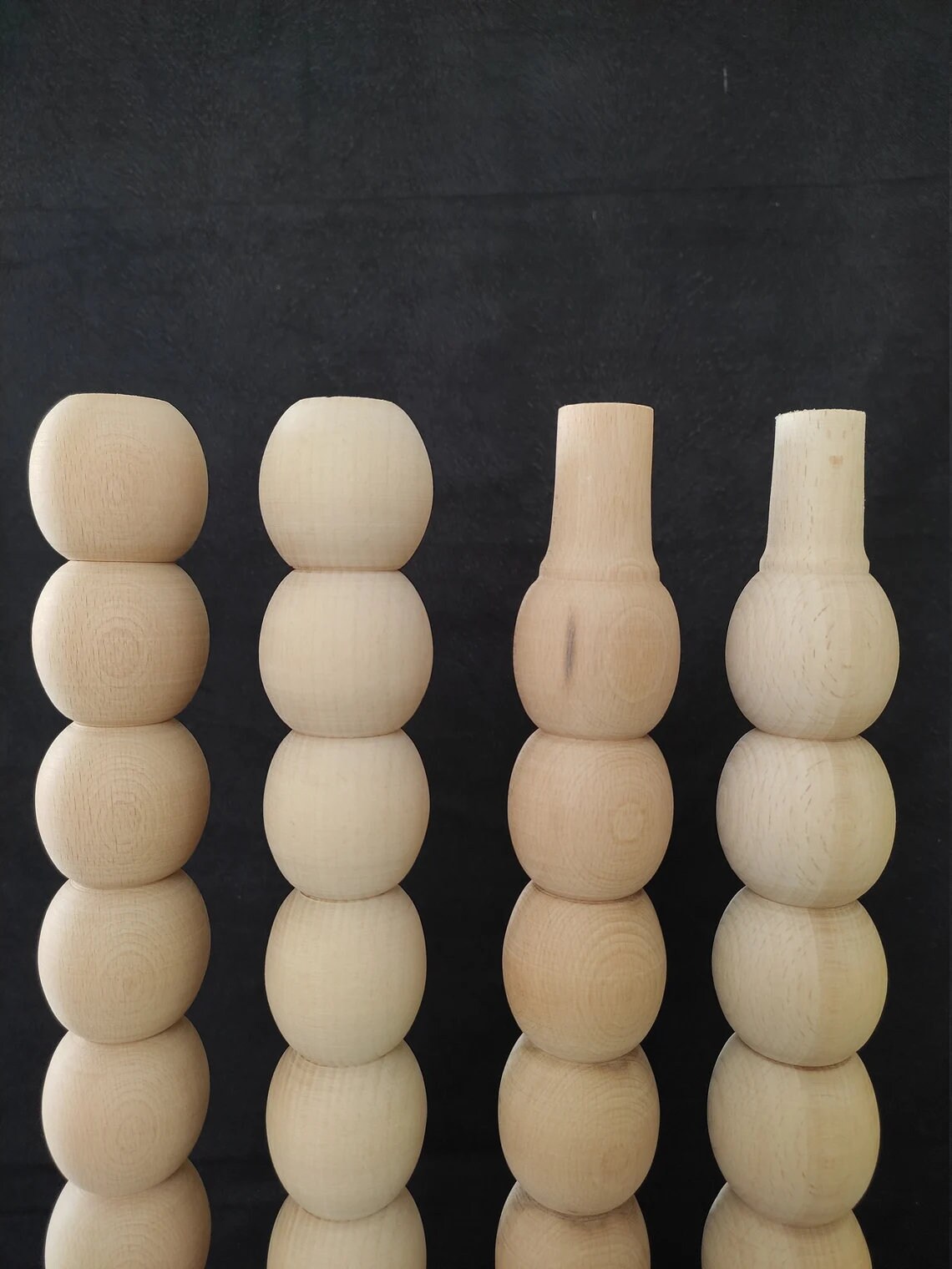 Round Modern Bead Wood Table Leg Farmhouse Furniture Leg - Etsy