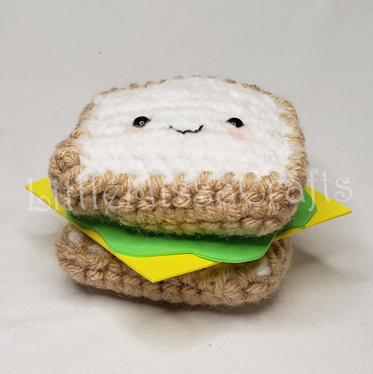 Crochet Pattern Slice of Bread Sandwich Plush Toy PDF - Etsy