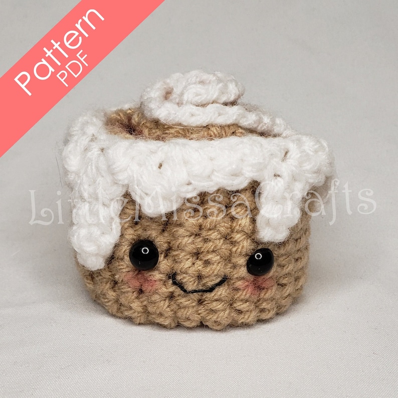 Crochet Pattern Cinnamon Roll Plush Toy PDF - Etsy