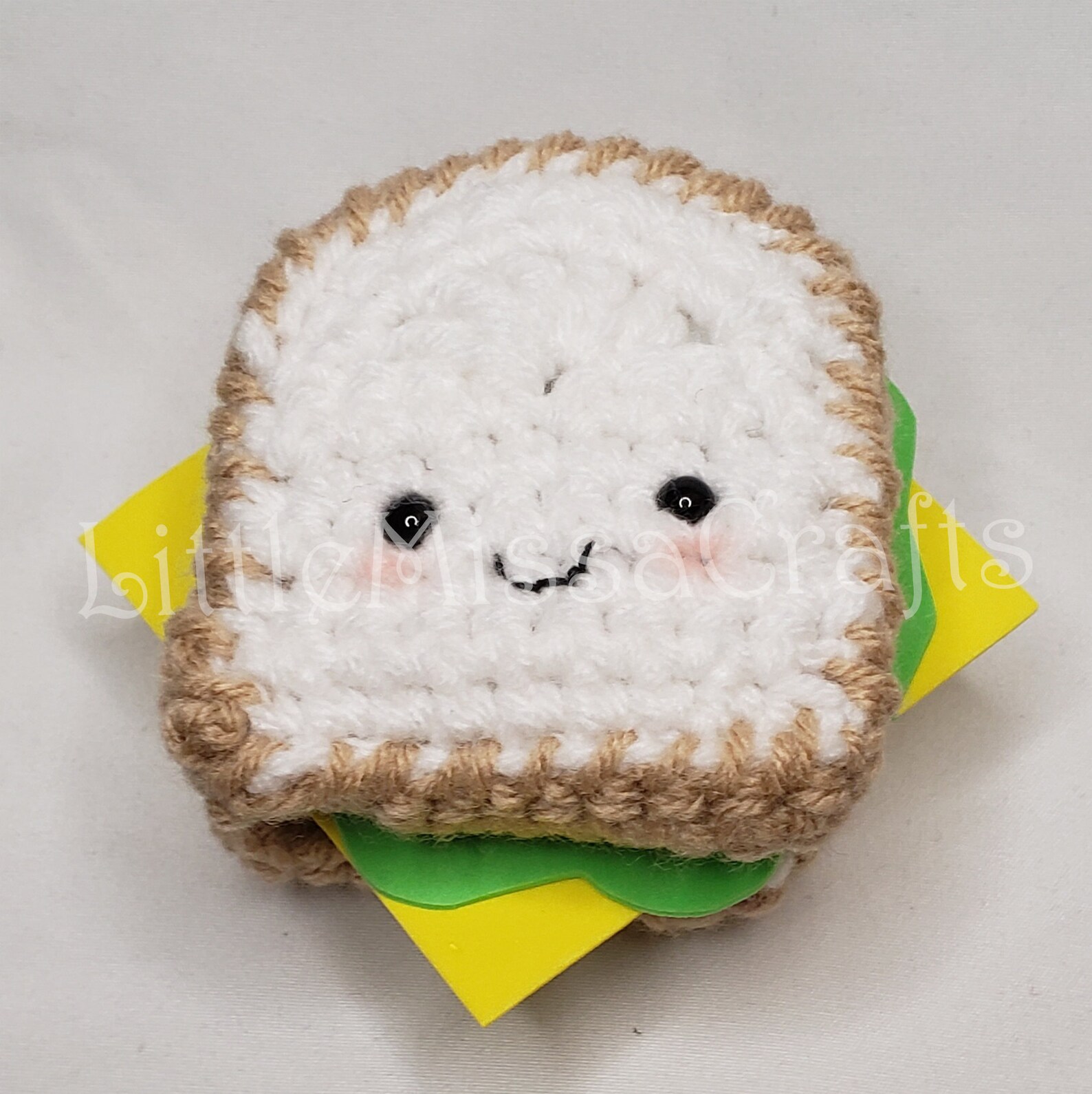 Crochet Pattern Slice of Bread Sandwich Plush Toy PDF - Etsy