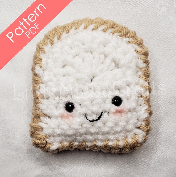 Crochet Pattern Slice of Bread Sandwich Plush Toy PDF | Etsy