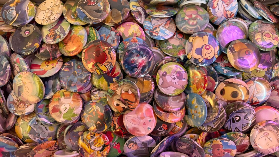 Pokemon Buttom Badges 32mm - Etsy