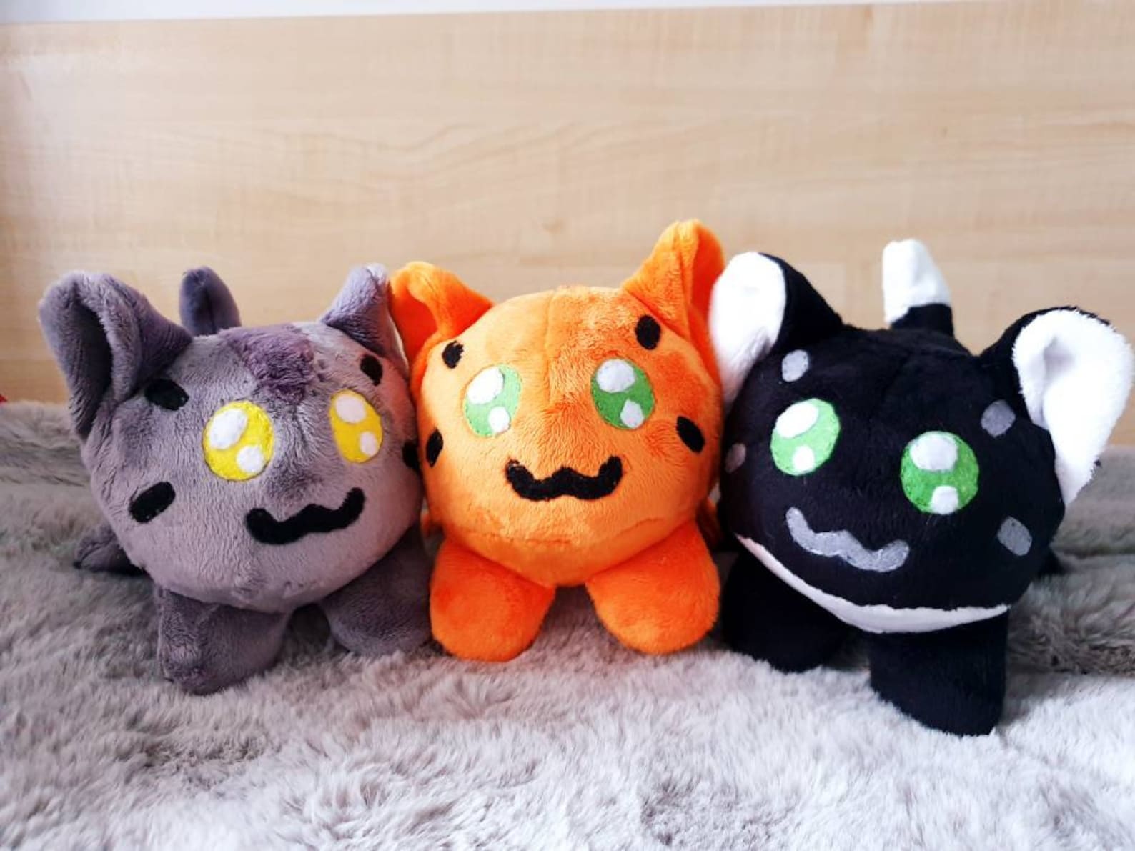 Warrior Cats Inspired Plushies Trio Bundle Firestar Ravenpaw - Etsy