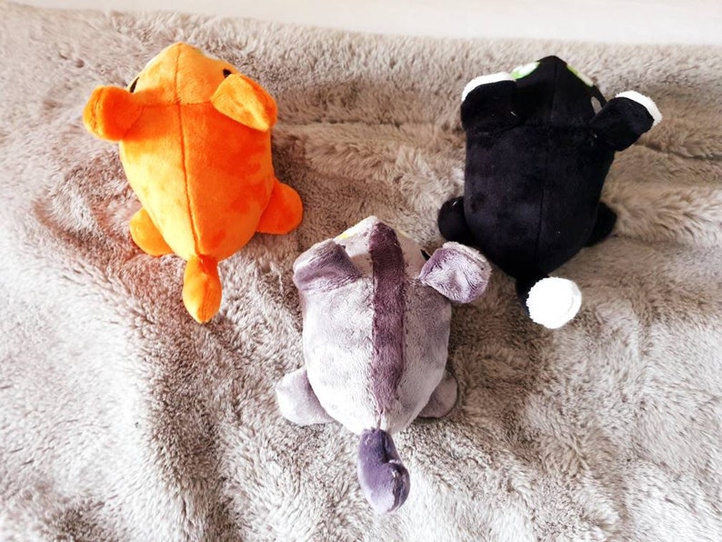 Warrior Cats Inspired Plushies Trio Bundle Firestar Ravenpaw - Etsy