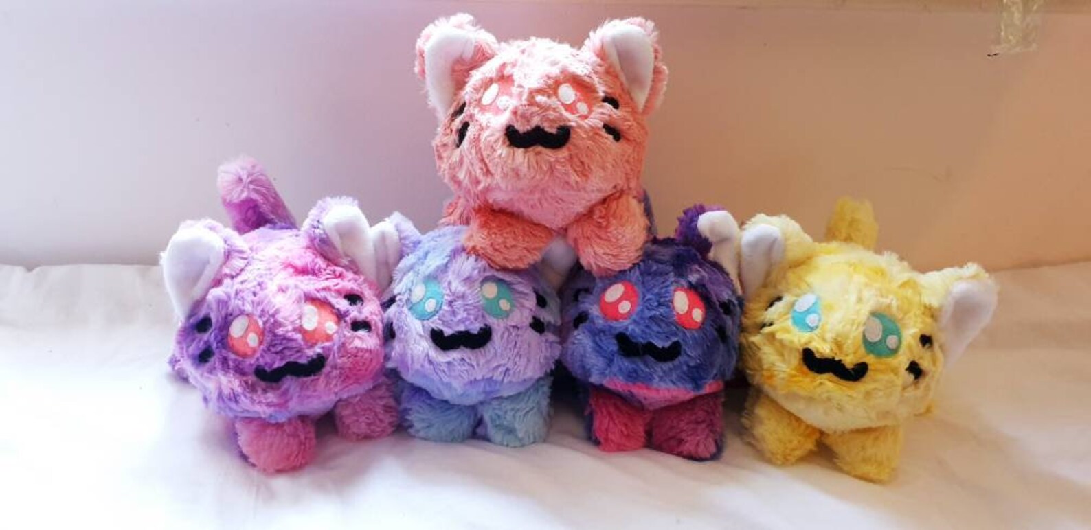 Extra Fluffy Cat Plushies Available in 9 Flavors - Etsy