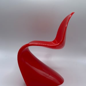 1:6 Scale Verner Panton Chair Mid Century Modern Acrylic Mini, MCM ...