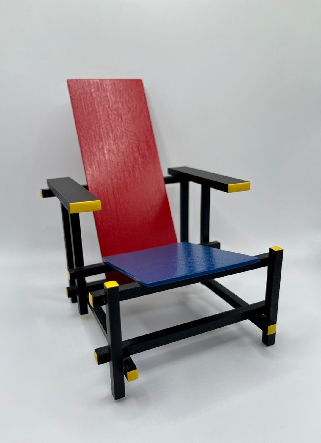 Vitra Miniature Rood Blauwe Stoel Chair by Gerrit Rietveld - 1:6 Scale ...