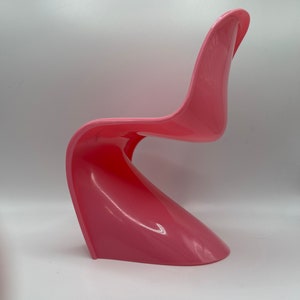 1:6 Scale Verner Panton Chair Mid Century Modern Acrylic Mini, MCM ...