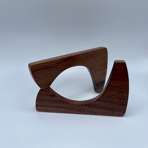 1:6 Scale Miniature Coffee Table, Triangle Top Wooden Table, MCM Mid ...