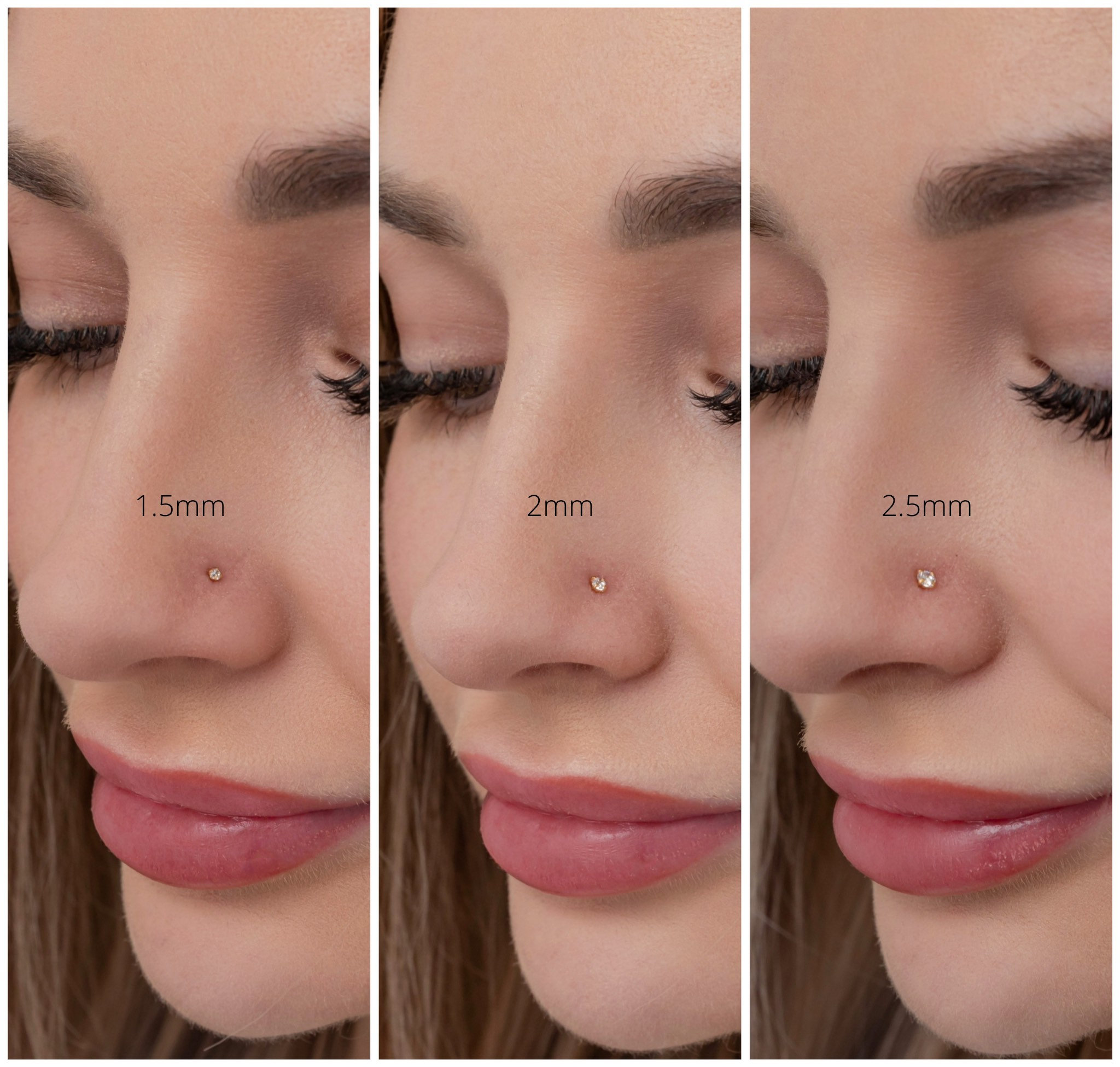 Diamond Nose Screw Nose Stud L-shape Nose Stud Nose Bone - Etsy