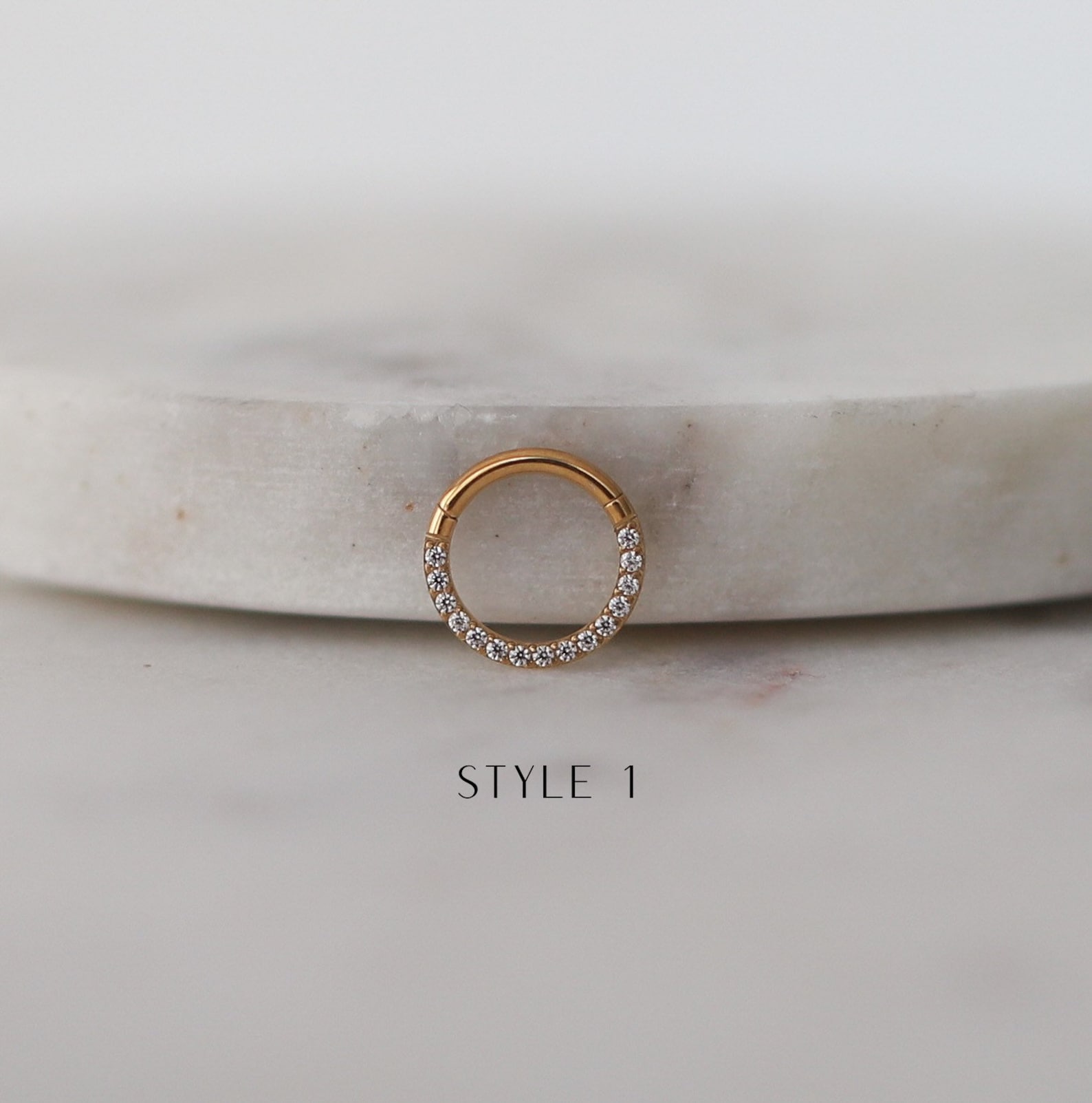 Daith Hoop Diamond Daith 316 Surgical Steel Helix Piercing - Etsy