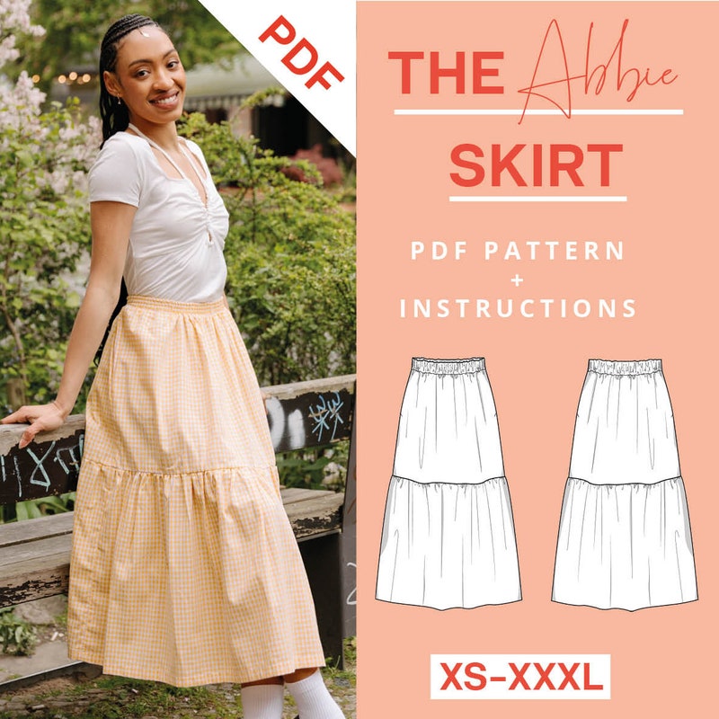 Tiered Skirt Pattern - Etsy