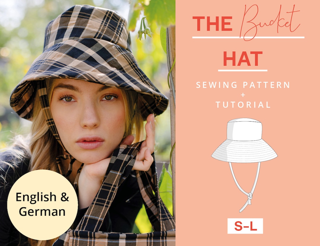 Bucket Hat Sewing Pattern PDF Easy Summer Hat | S-L | Download ...