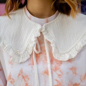 Peter Pan Bubi Collar With Ruffles Paper Pattern | A0 | Sewing ...