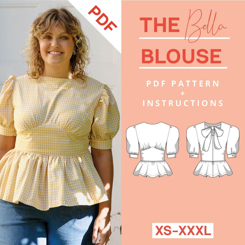 Peplum Top Pattern - Etsy