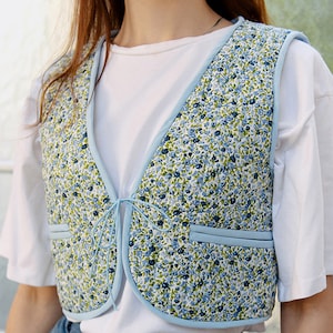 Quilted Vest Sewing Pattern PDF Reversible Vest Pattern Xs-xxxl With ...