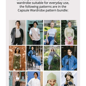 Sewing Pattern Bundle Capsule Wardrobe PDF | Sew Your Own Wardrobe ...