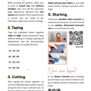 Tapered Pants Printed Sewing Pattern | Xs-xxxl | Paper Pattern ...