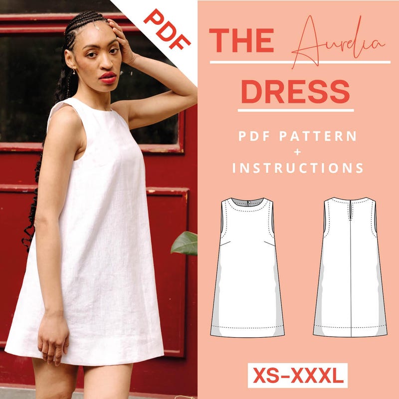 Shift Dress Pattern - Etsy