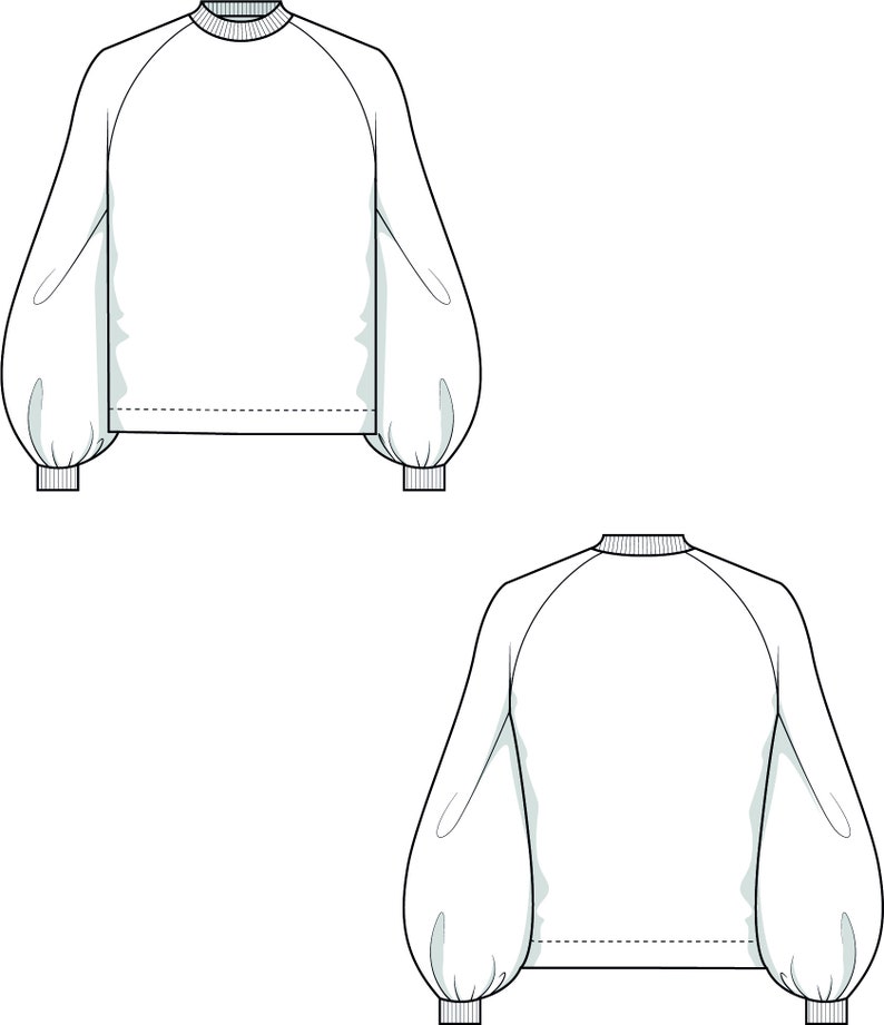 Sweater Sewing Pattern PDF | XS-XXXL | Instant Download | Beginner ...