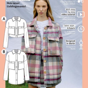 Coat Sewing Pattern PDF | XS-XXXL | Instant Download | Beginner ...
