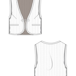 Quilted Vest Sewing Pattern PDF Reversible Vest Pattern Xs-xxxl With ...