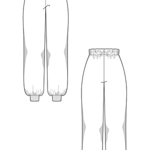 Sweatpants Sewing Pattern Pdf | XS-XXXL | Instant Download | Sewing ...