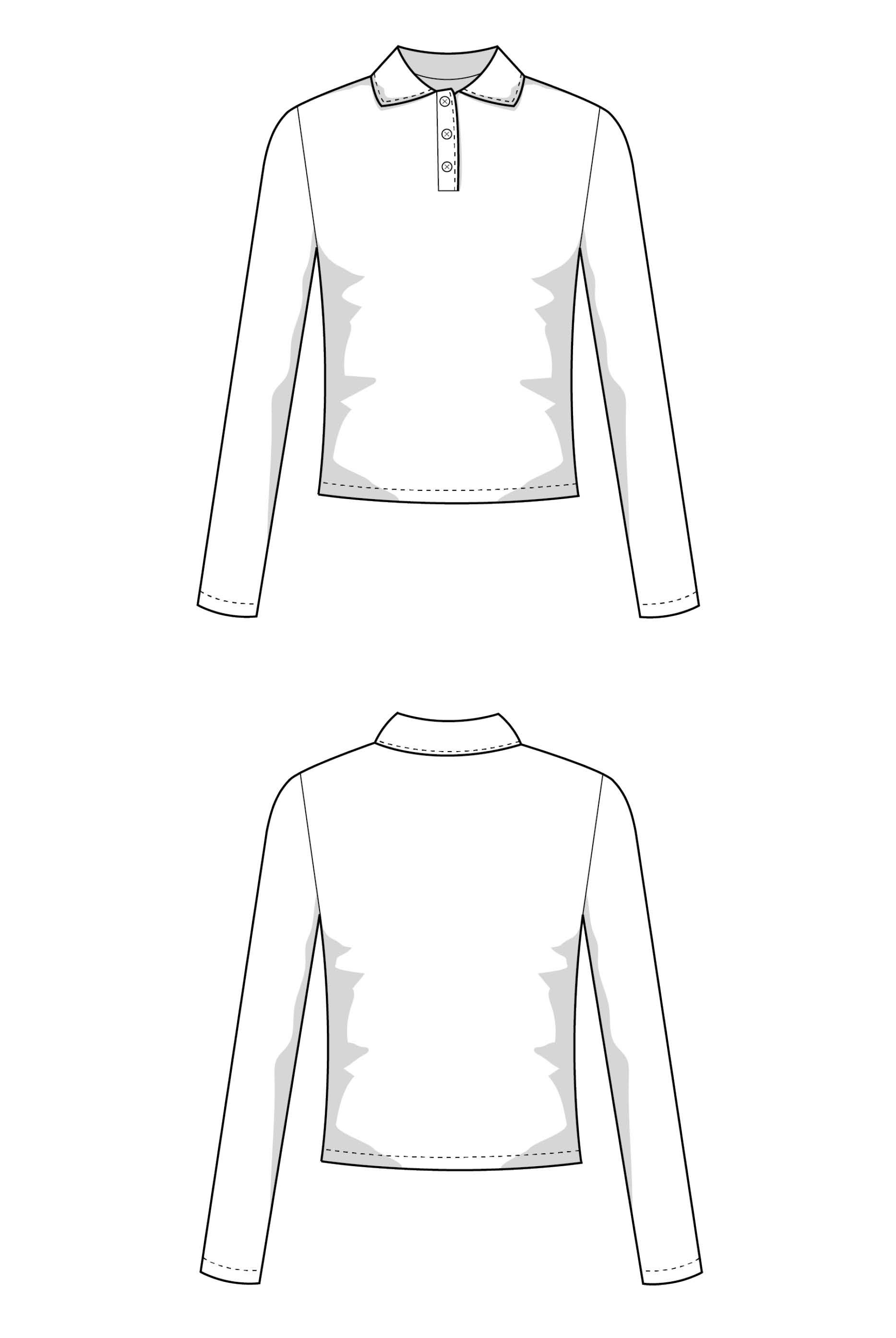 Women's Polo Shirt Sewing Pattern PDF, XS-XXXL, Easy With Video ...
