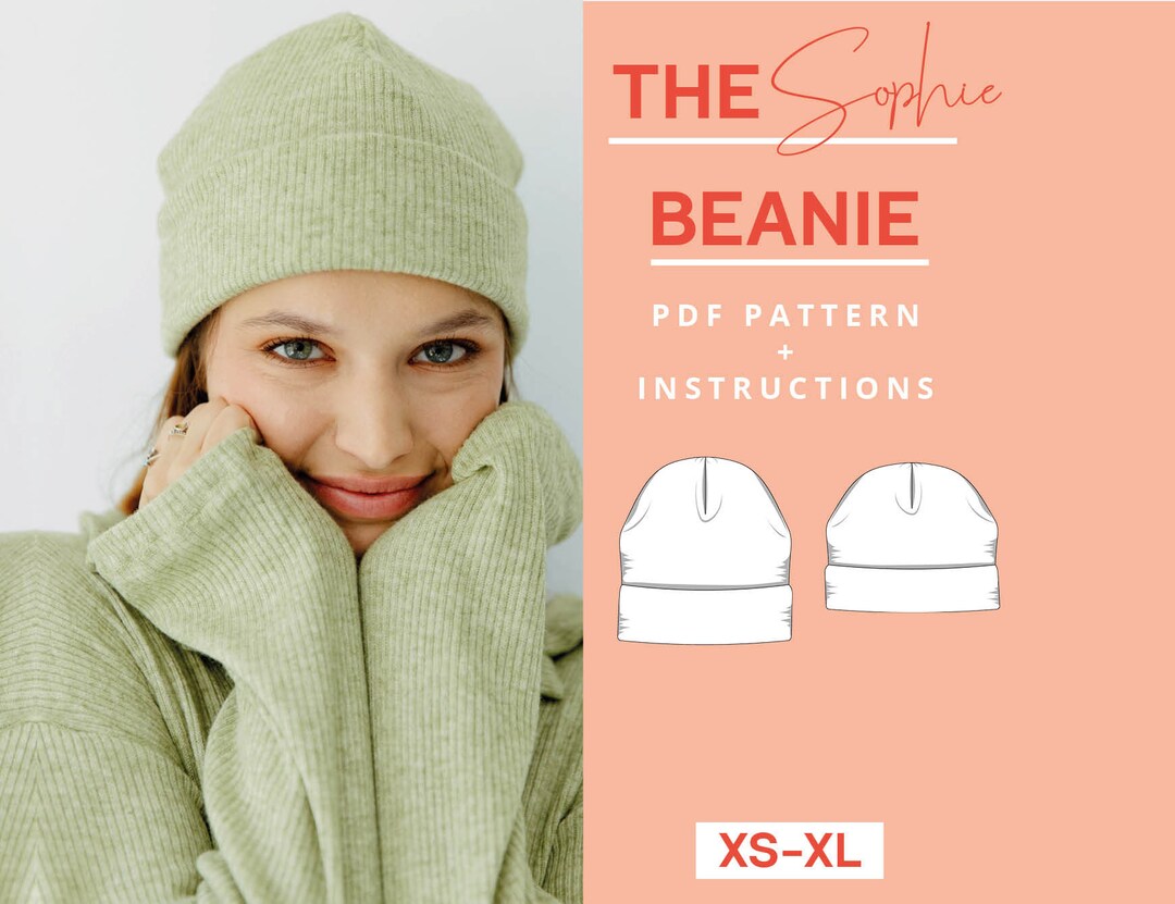 Beanie Sewing Pattern Pdf | Unisex XS-XL | Instant Download | Beginner ...