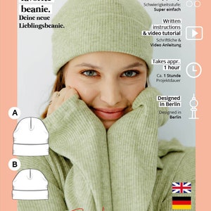 Beanie Sewing Pattern Pdf | Unisex XS-XL | Instant Download | Beginner ...